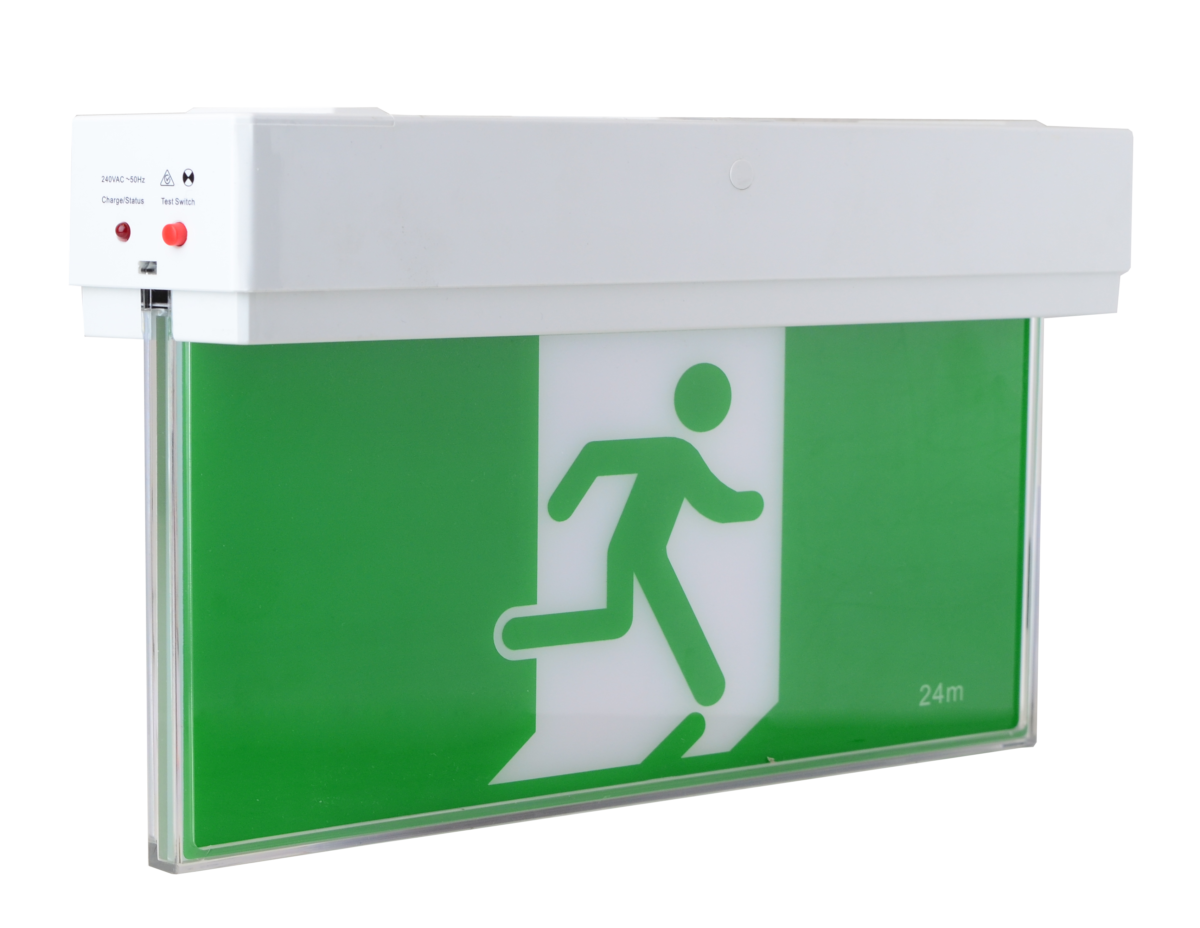 Slimline Universal LED Exit Light - Antec Construction